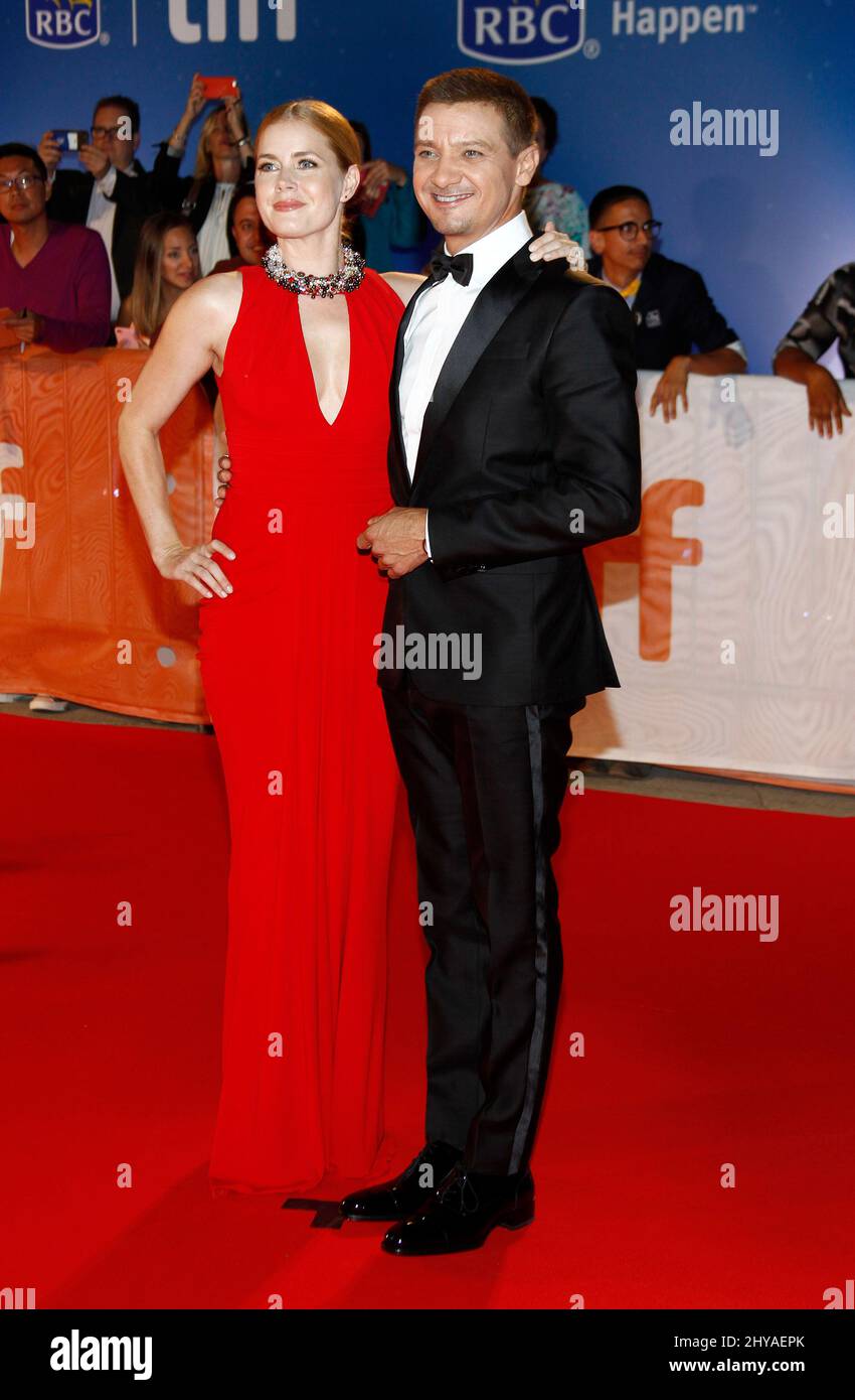 Amy Adams and Jeremy Renner attending the 'Arrival' Premiere at the ...