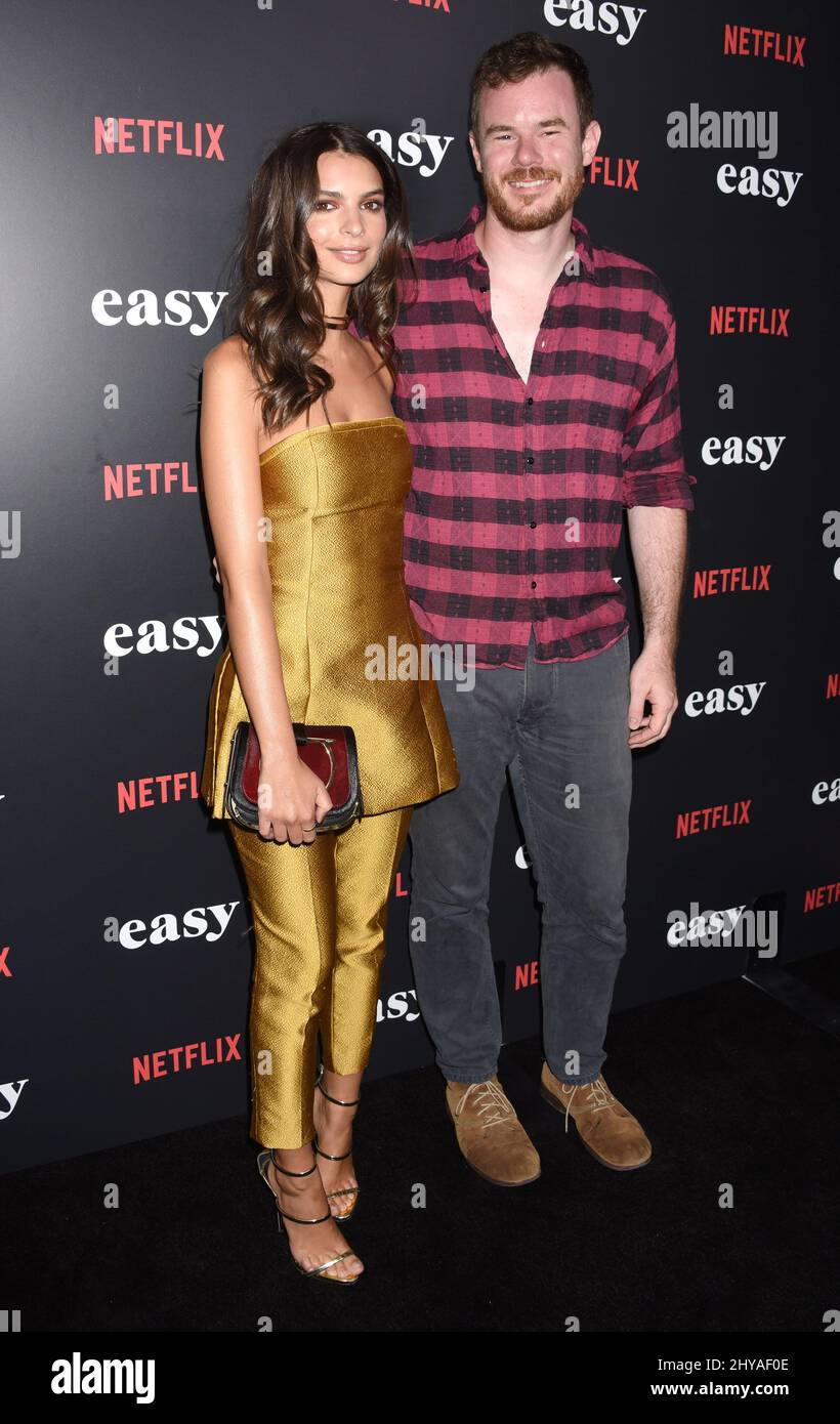 Emily Ratajkowski and Joe Swanberg arriving for the "Easy" Cast and ...