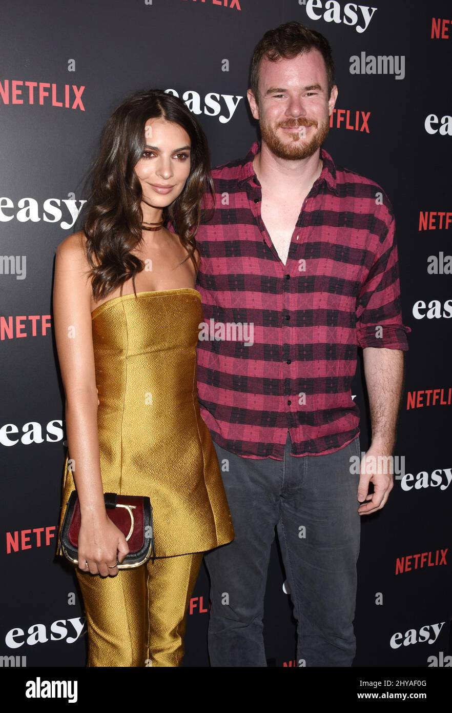 Emily Ratajkowski and Joe Swanberg arriving for the "Easy" Cast and ...