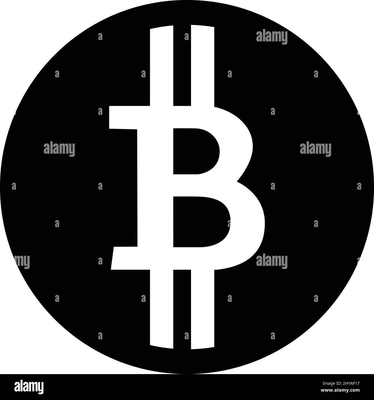 Bitcoin logo design Stock Vector Image & Art - Alamy
