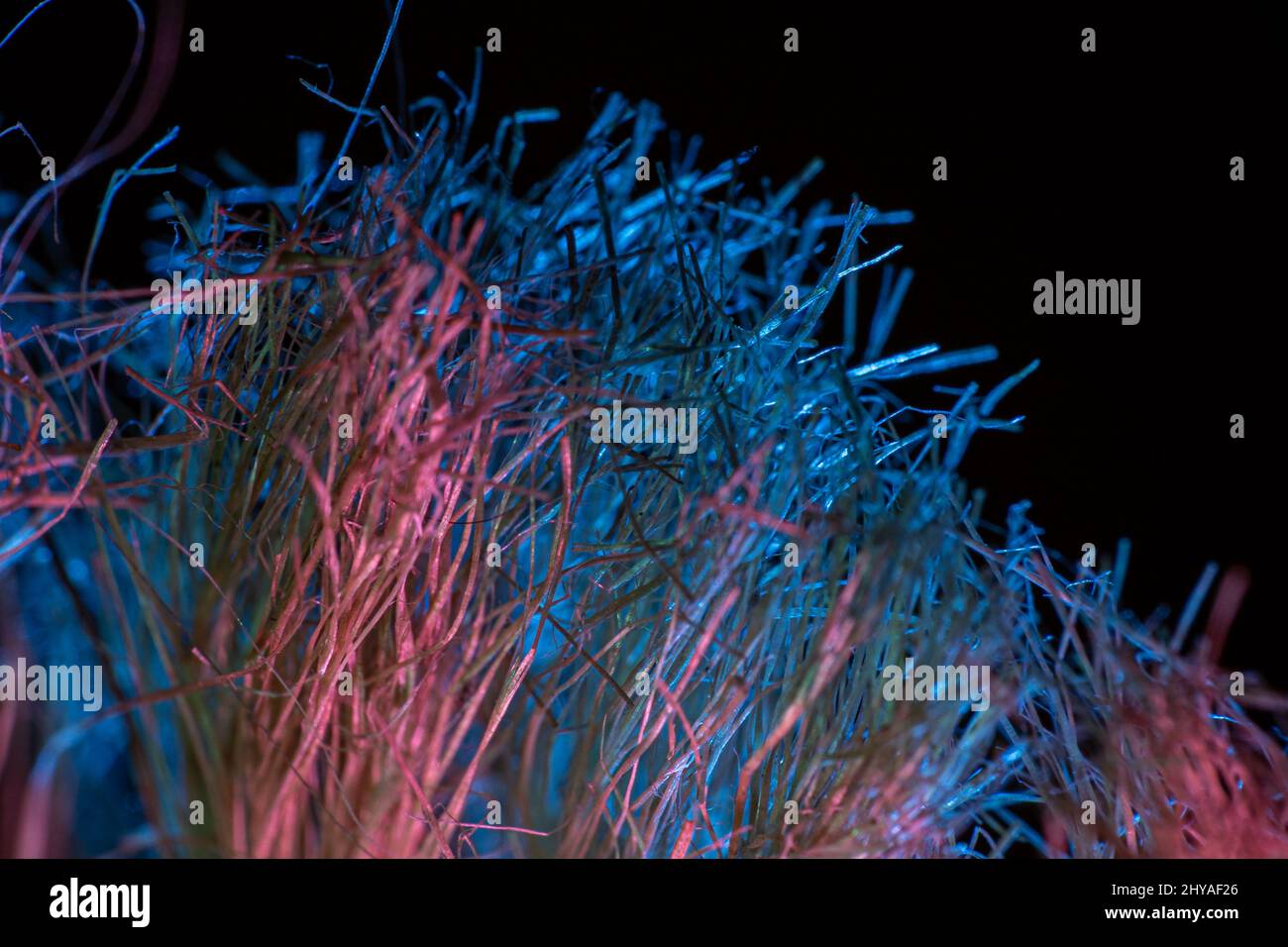 Macro shot of fibers of the ropes of some kind of knitted object Stock ...