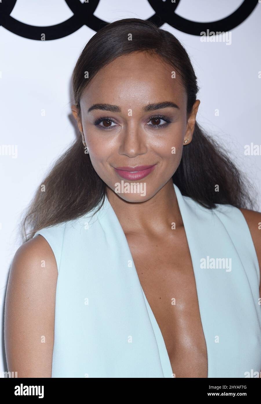 Ashley Madekwe arriving for the Audi Celebrates The 68th Emmys Event ...