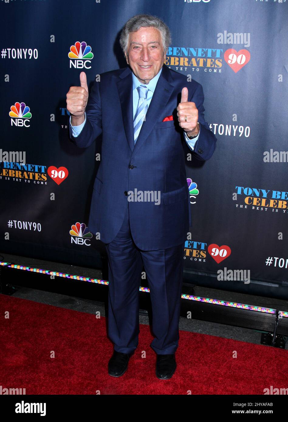 Tony Bennett attend "Tony Bennett Celebrates 90: The Best Is Yet to ...