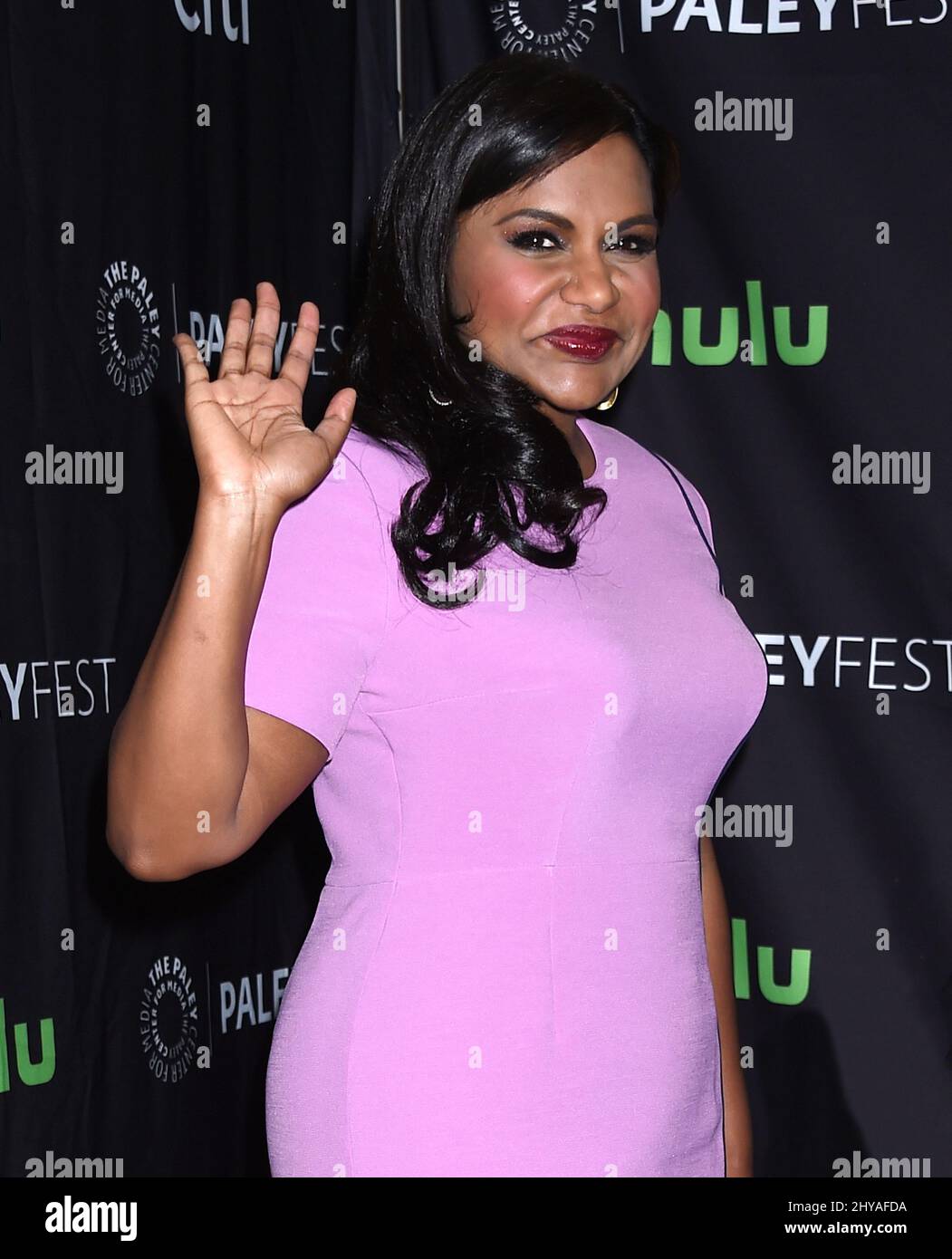 Mindy Kaling arriving for the Hulu PaleyFest 2016 Fall Preview's 'The ...