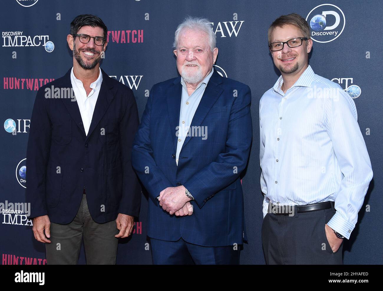 Brant Backlund and Brian Davies arriving to Discovery and IFAW special ...