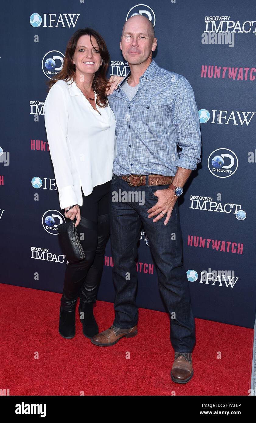 Jenni Magee-Cook and Stewart Cook arriving to Discovery and IFAW ...