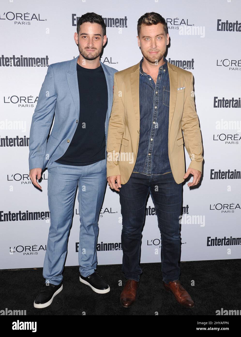 Michael Turchin, Lance Bass attending Entertainment Weekly's 2016 Pre ...