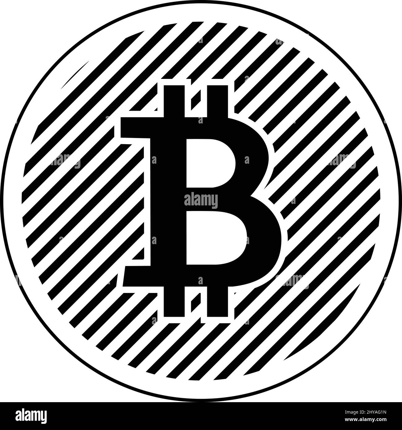 Bitcoin logo design Stock Vector Image & Art - Alamy
