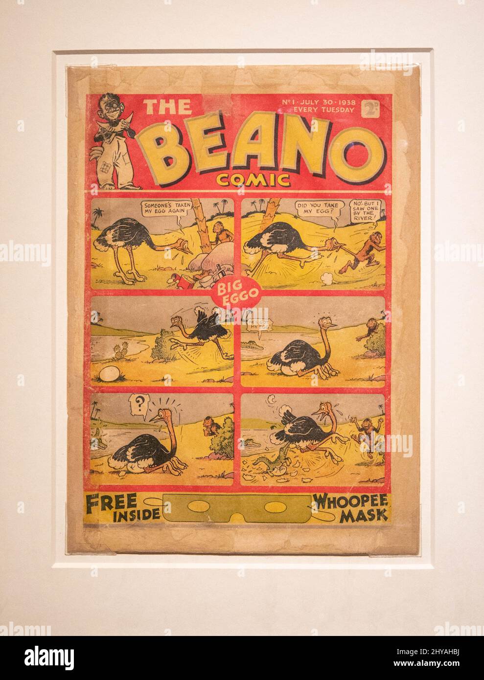 First edition of the famous comic The Beano on 30th July 1938 Stock ...