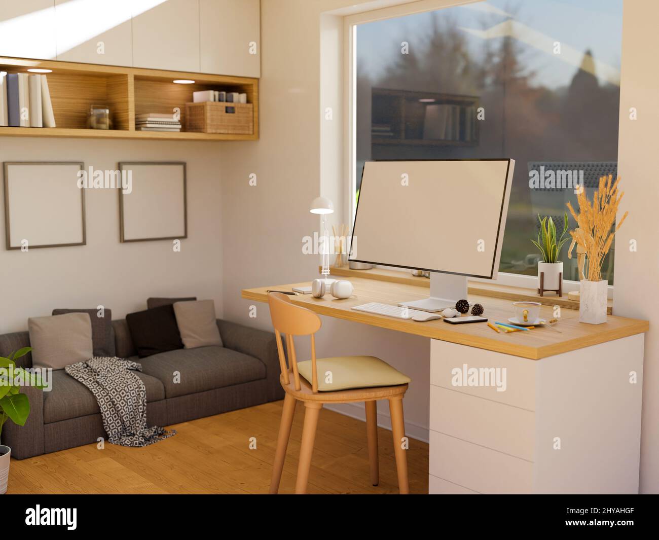 Modern Home Computer Room