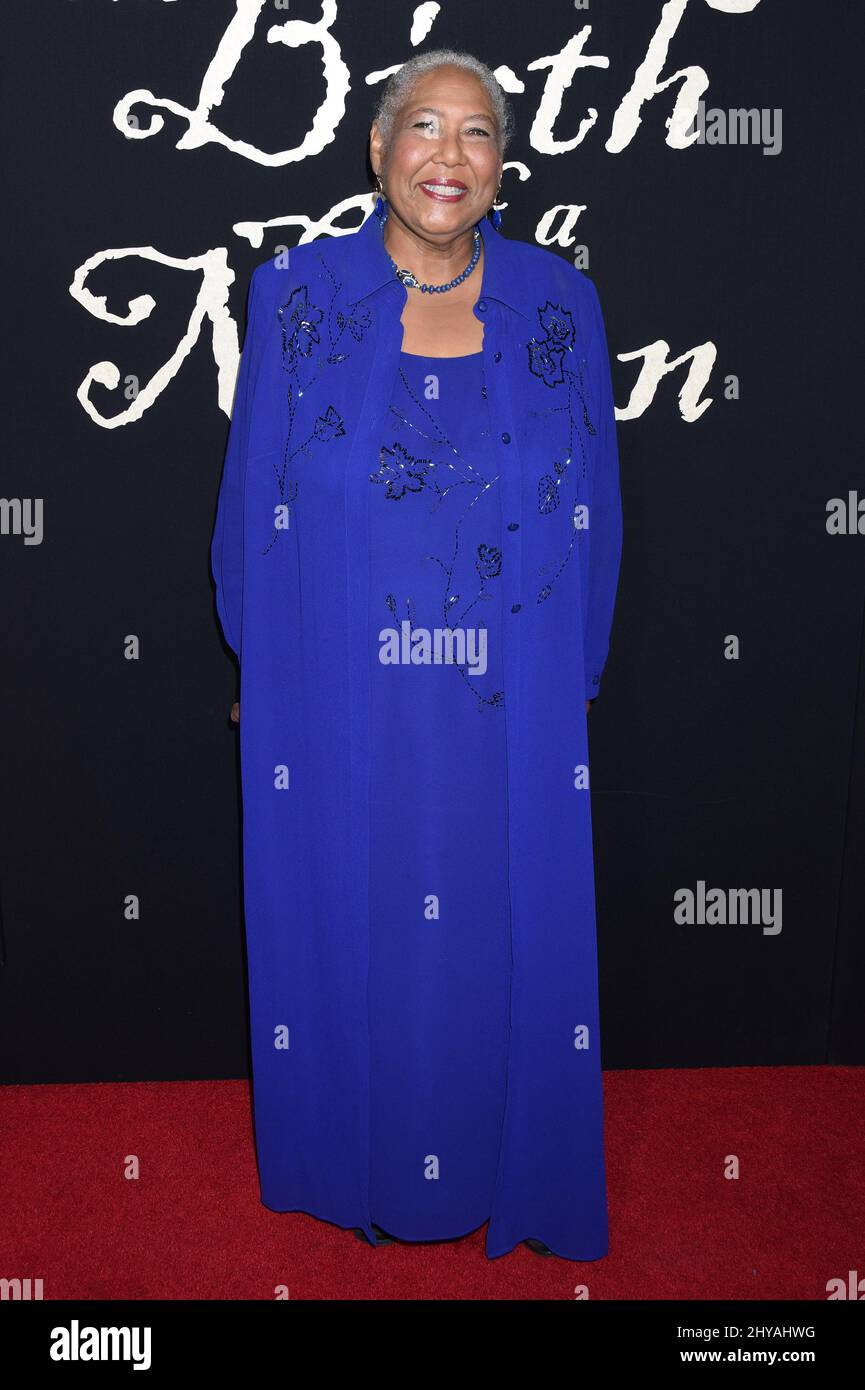 Esther Scott poses at the premiere of the film "The Birth of a Nation ...