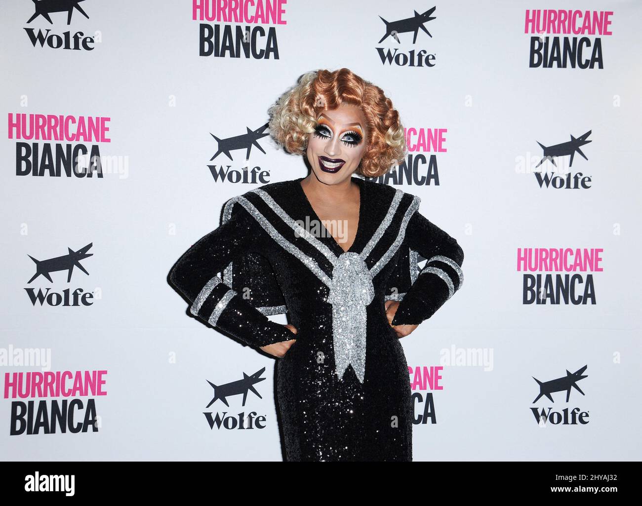 Bianca Del Rio/Roy Haylock attending the film premiere of Hurricane ...