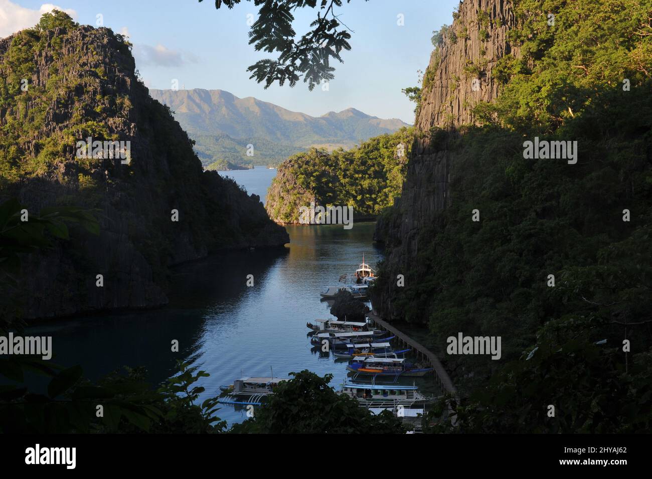 Scenic view from Kayangan Lake Viewpoint in Coron, Palawan, Philippines ...