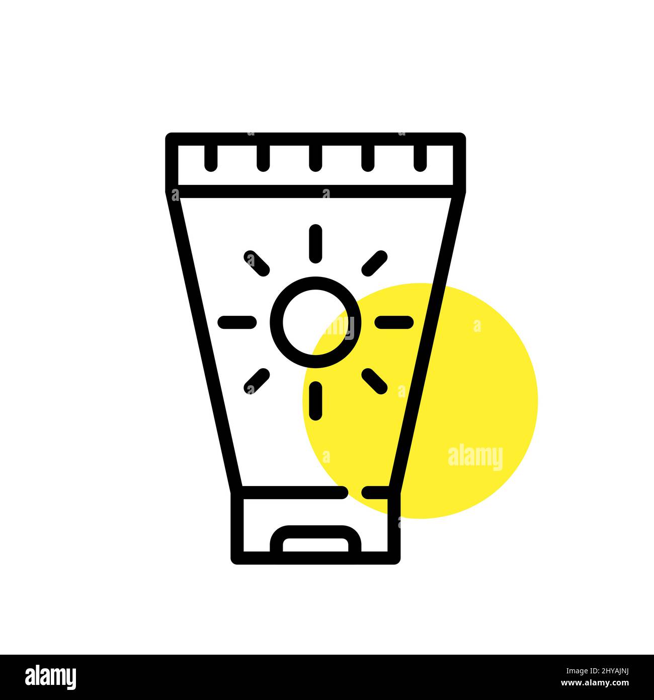 UV sunscreen lotion icon. Pixel perfect, editable stroke Stock Vector ...