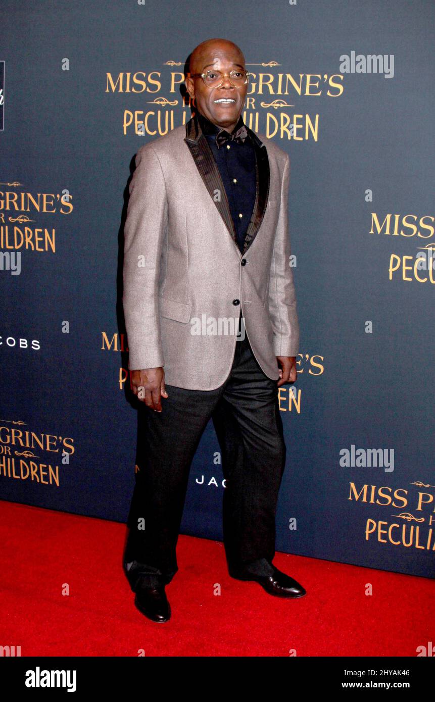 Samuel L. Jackson attending the premiere of Miss Peregrine's Home For ...