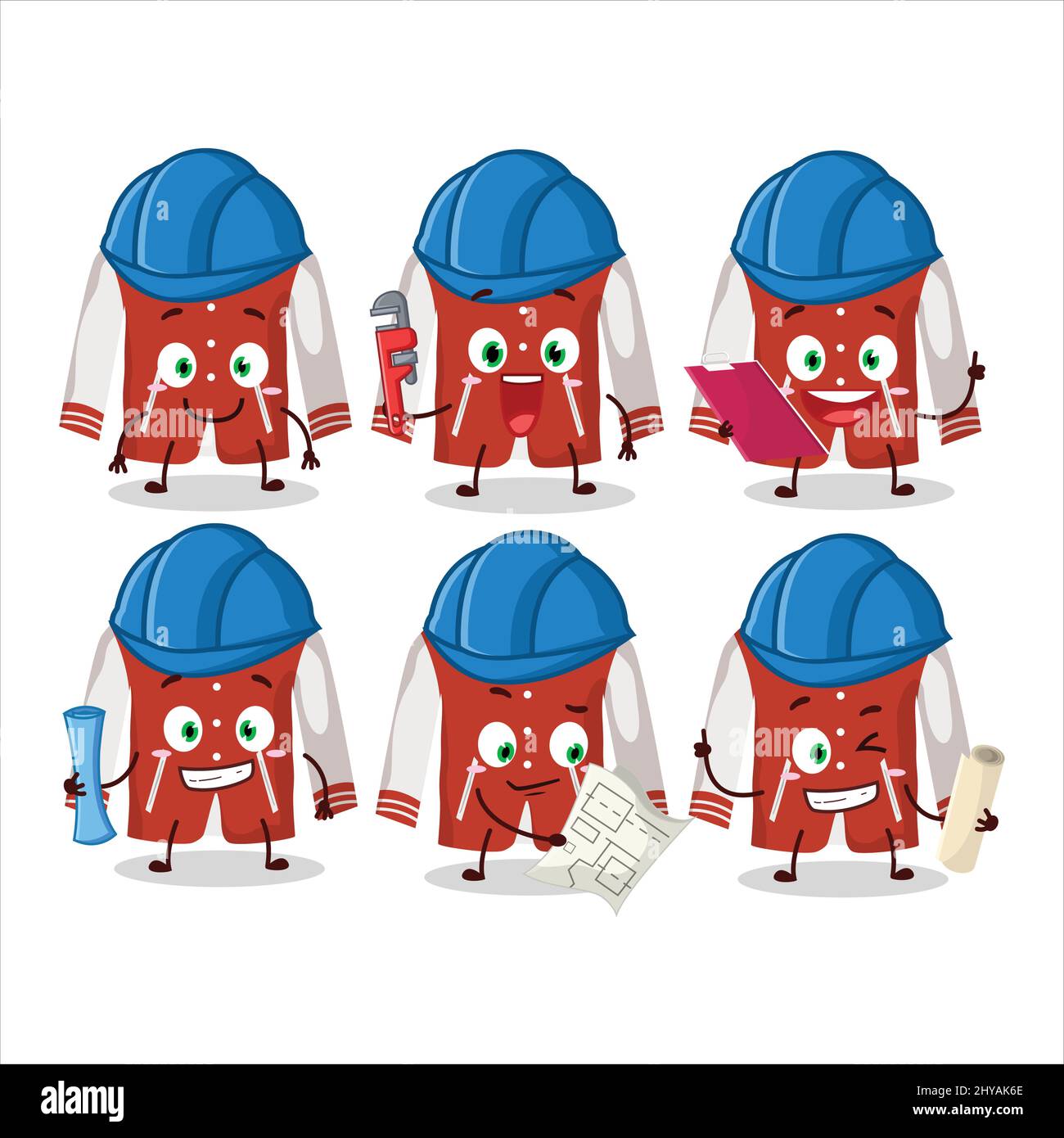 Red baseball jacket Stock Vector Images - Alamy