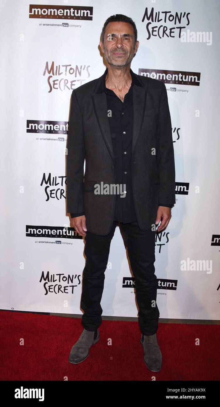 Barnet Bain arriving at "Milton's Secret" premiere held at the TCL ...