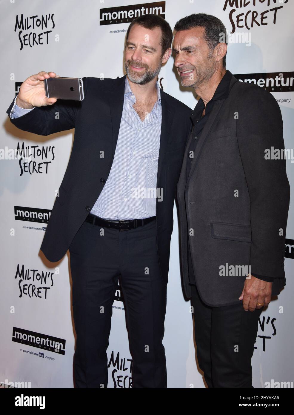 David Sutcliffe and Barnet Bain arriving at "Milton's Secret" premiere ...