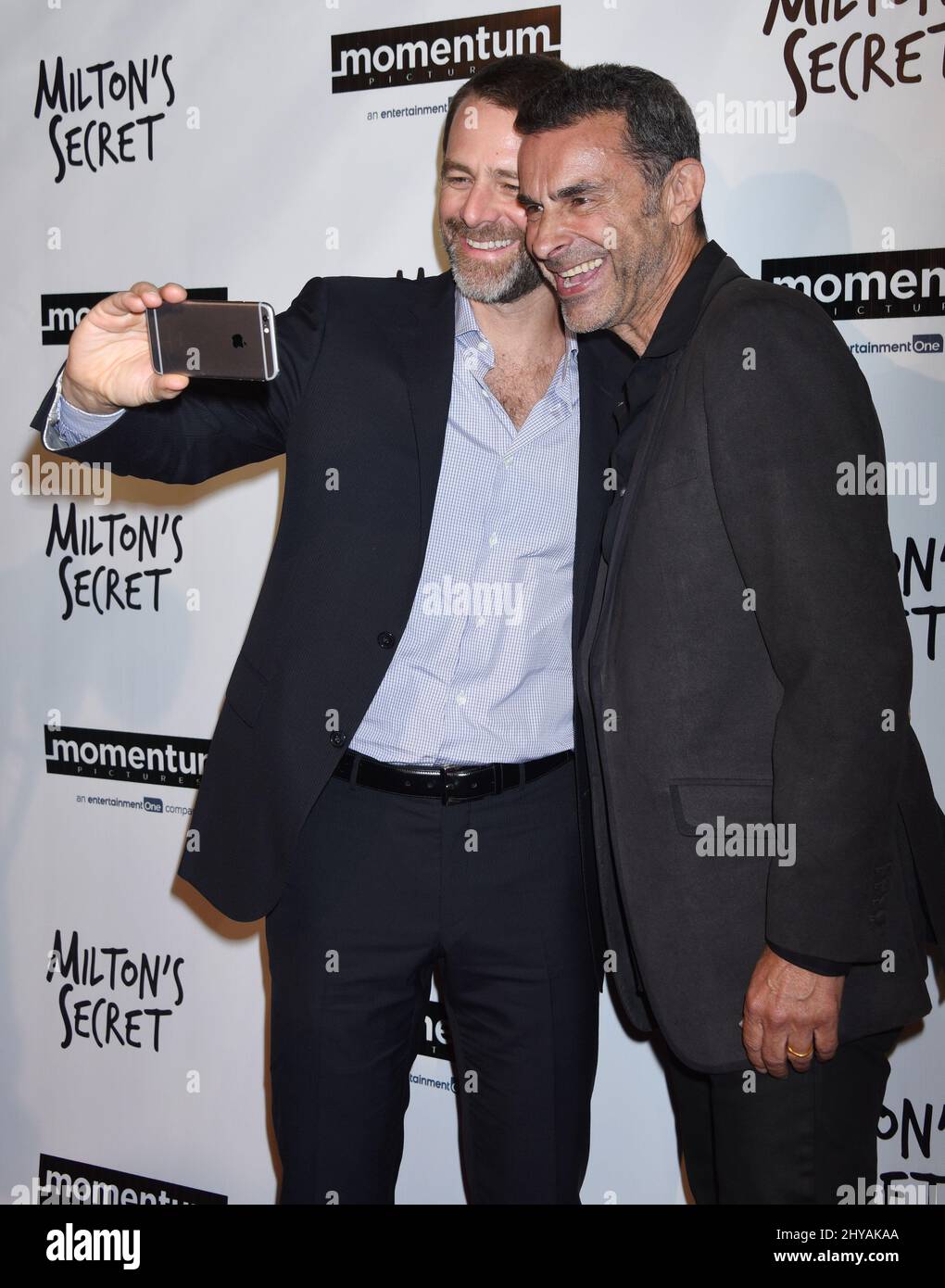 David Sutcliffe and Barnet Bain arriving at "Milton's Secret" premiere ...