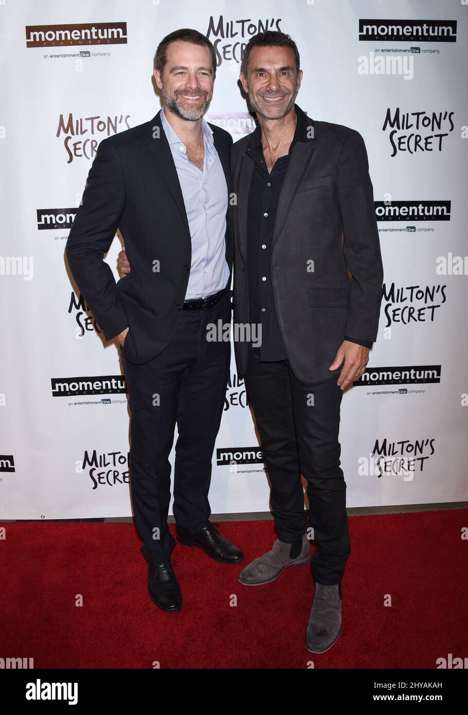 David Sutcliffe and Barnet Bain arriving at "Milton's Secret" premiere ...