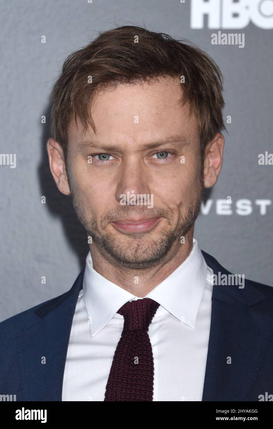 Jimmi Simpson attending the "Westworld" premiere held at the TCL ...
