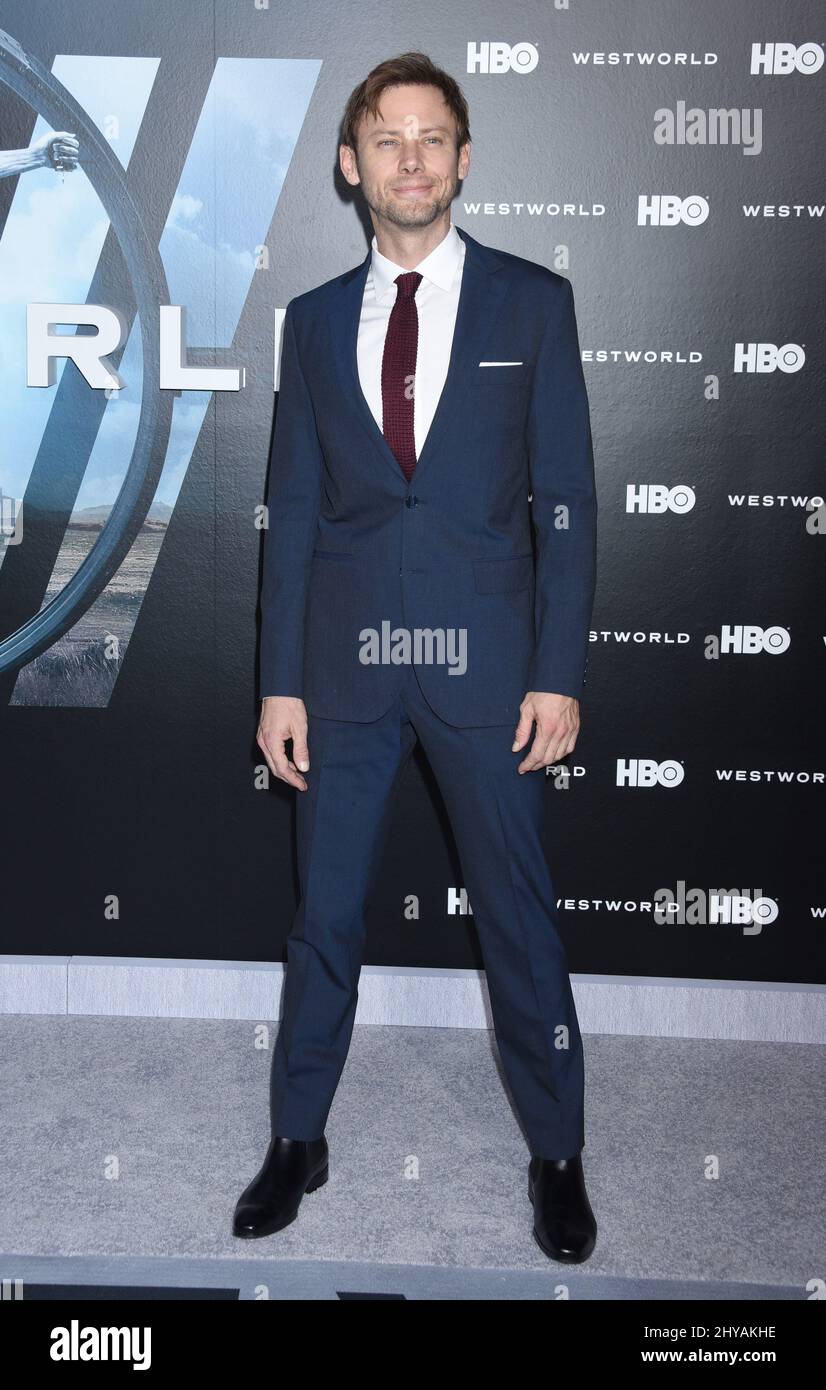 Jimmi Simpson attending the "Westworld" premiere held at the TCL ...