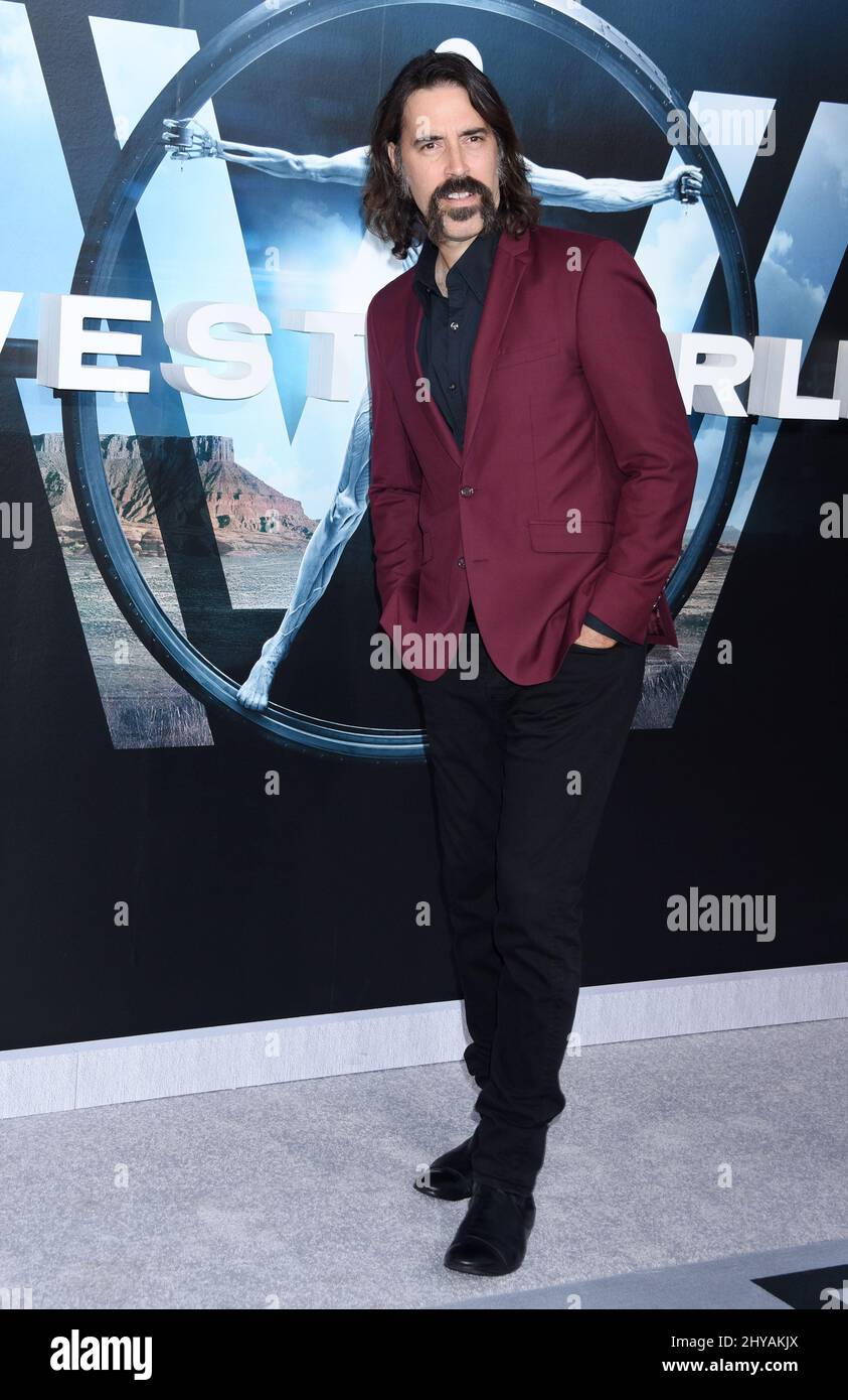 Jeff Daniel Phillips attending the "Westworld" premiere held at the TCL ...