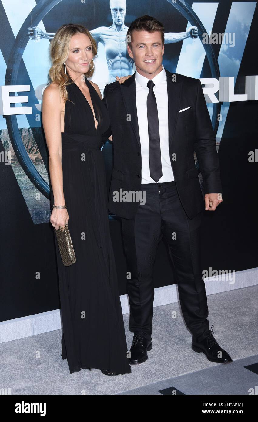 Luke Hemsworth and Samantha Hemsworth attending the "Westworld ...