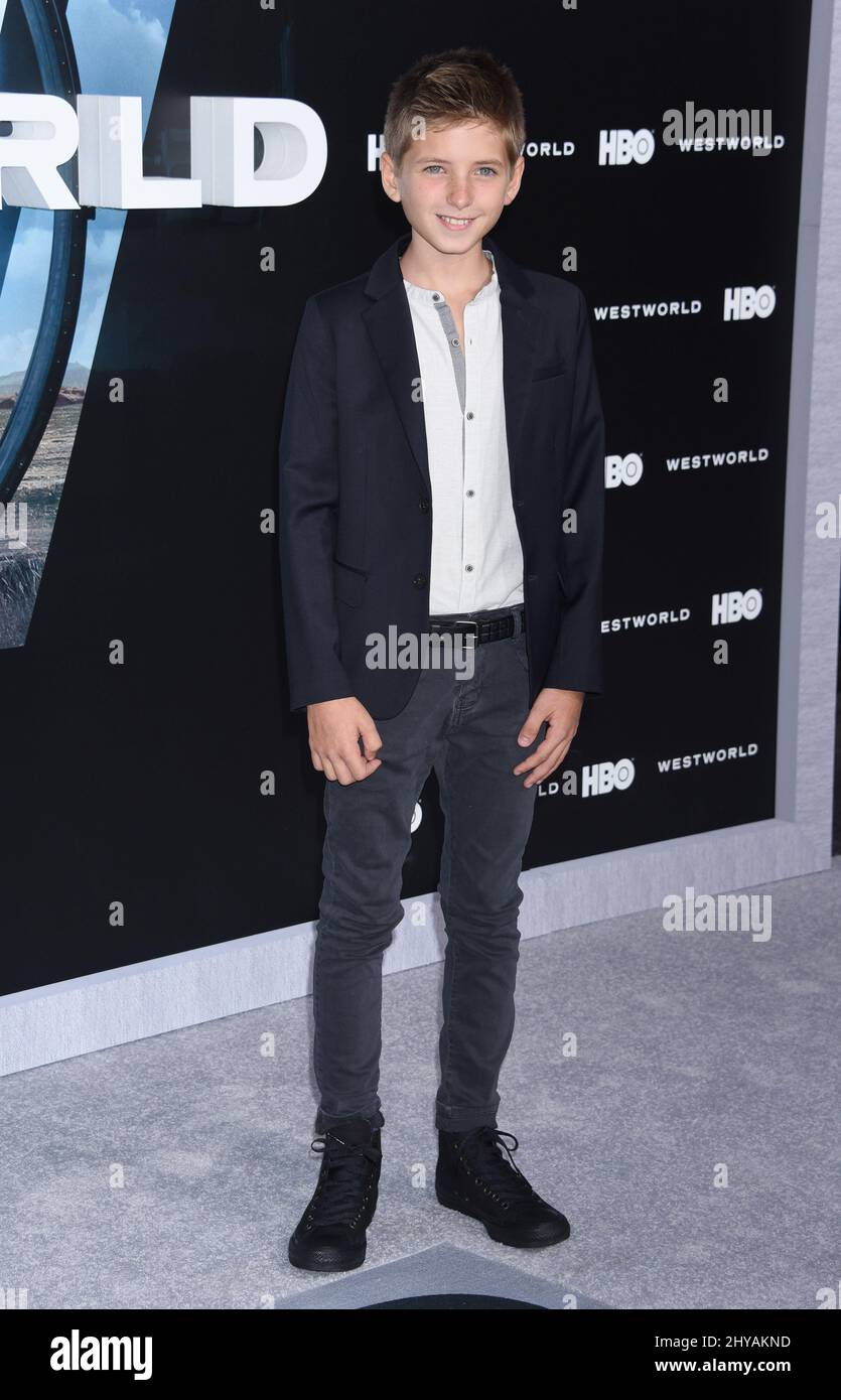 Oliver Bell attending the "Westworld" premiere held at the TCL Chinese ...