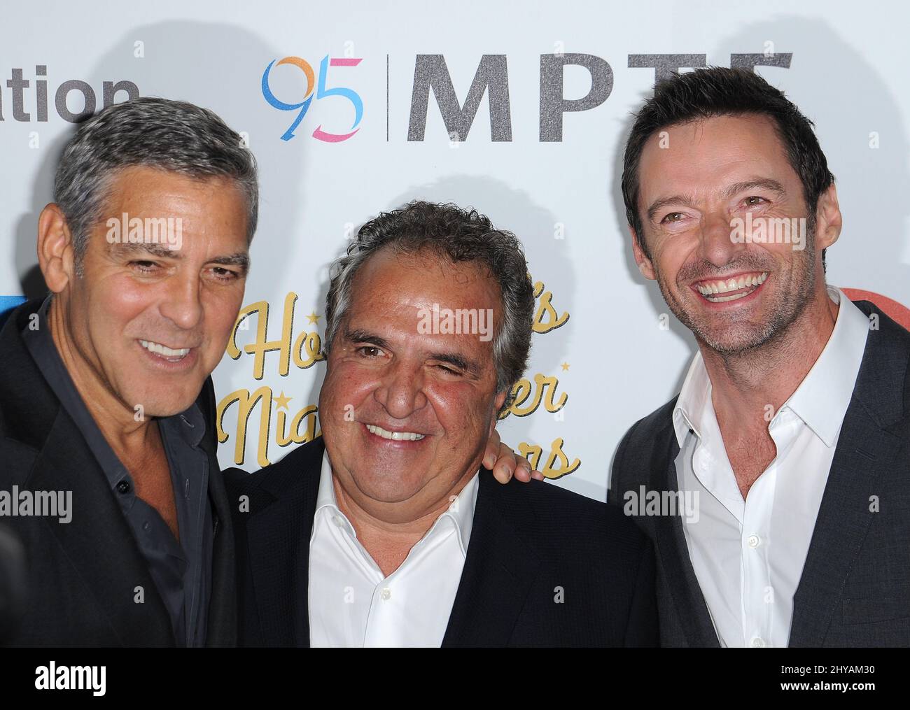 George Clooney, Jim Gianopulos, Hugh Jackman attending the "Hollywood's ...