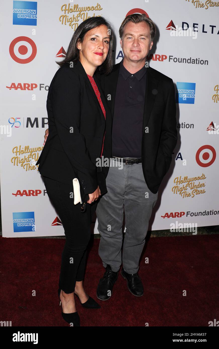 Christopher Nolan, Emma Thomas attending the "Hollywood's Night Under ...