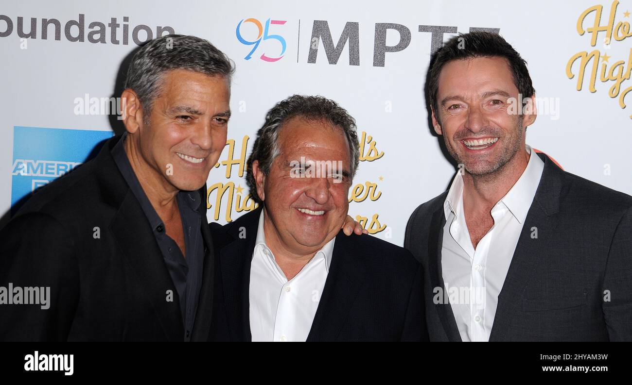 George Clooney, Jim Gianopulos, Hugh Jackman attending the "Hollywood's ...