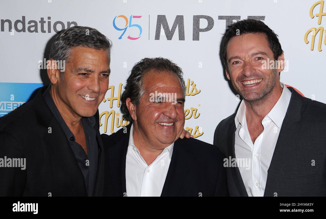 George Clooney, Jim Gianopulos, Hugh Jackman attending the "Hollywood's ...