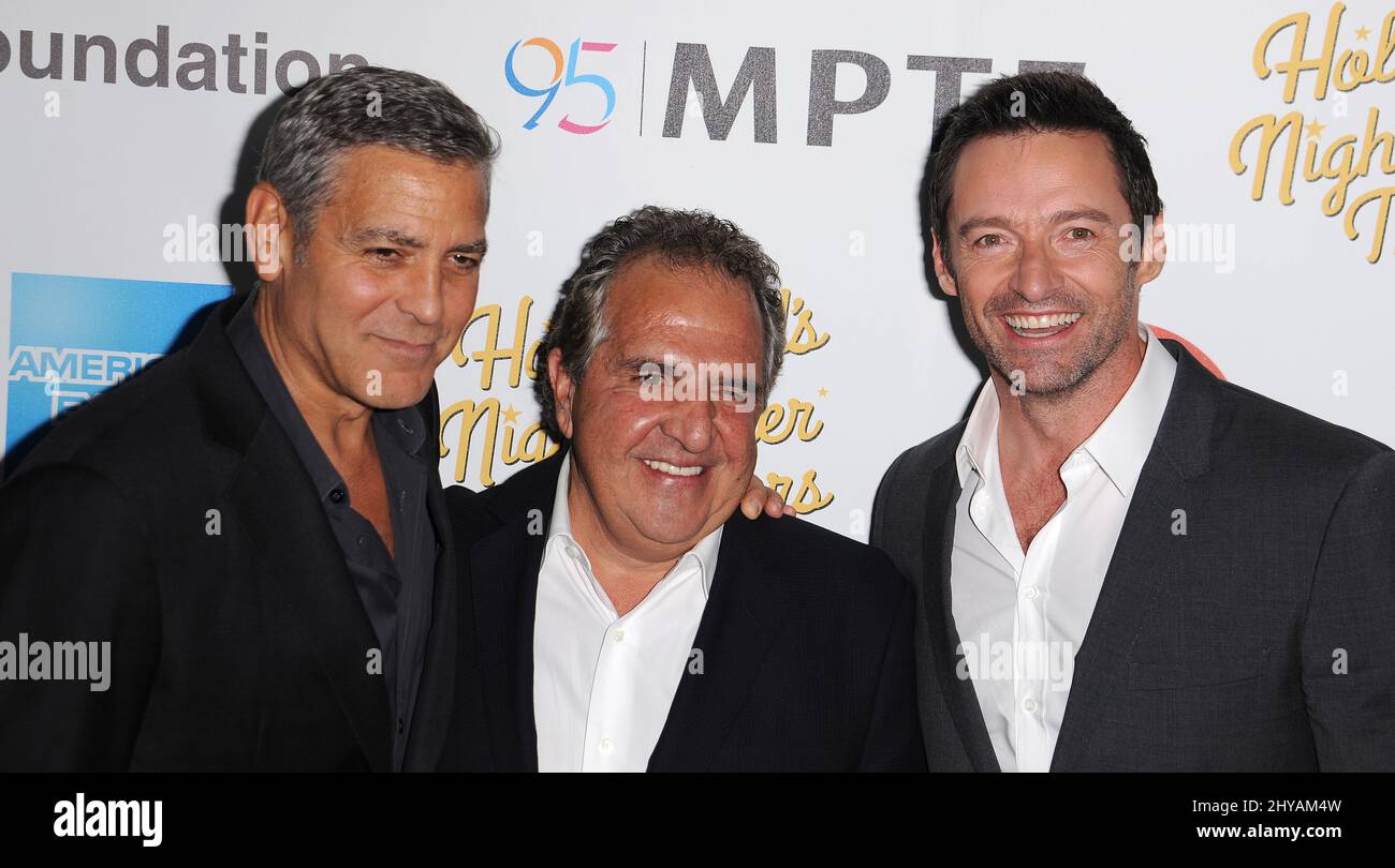 George Clooney, Jim Gianopulos, Hugh Jackman attending the "Hollywood's ...