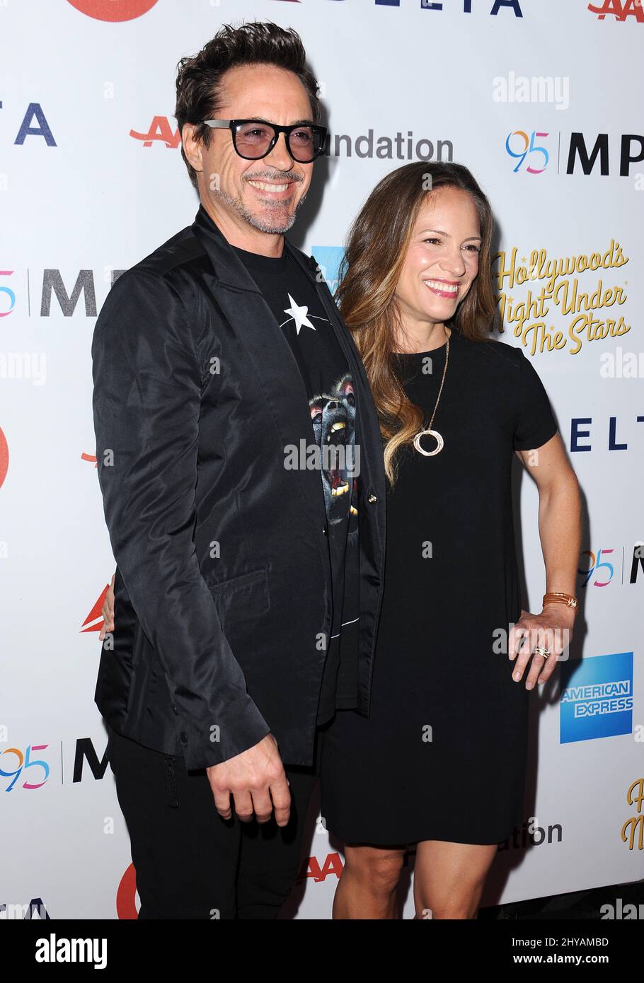 Robert Downey Jr., Susan Downey attending the "Hollywood's Night Under ...