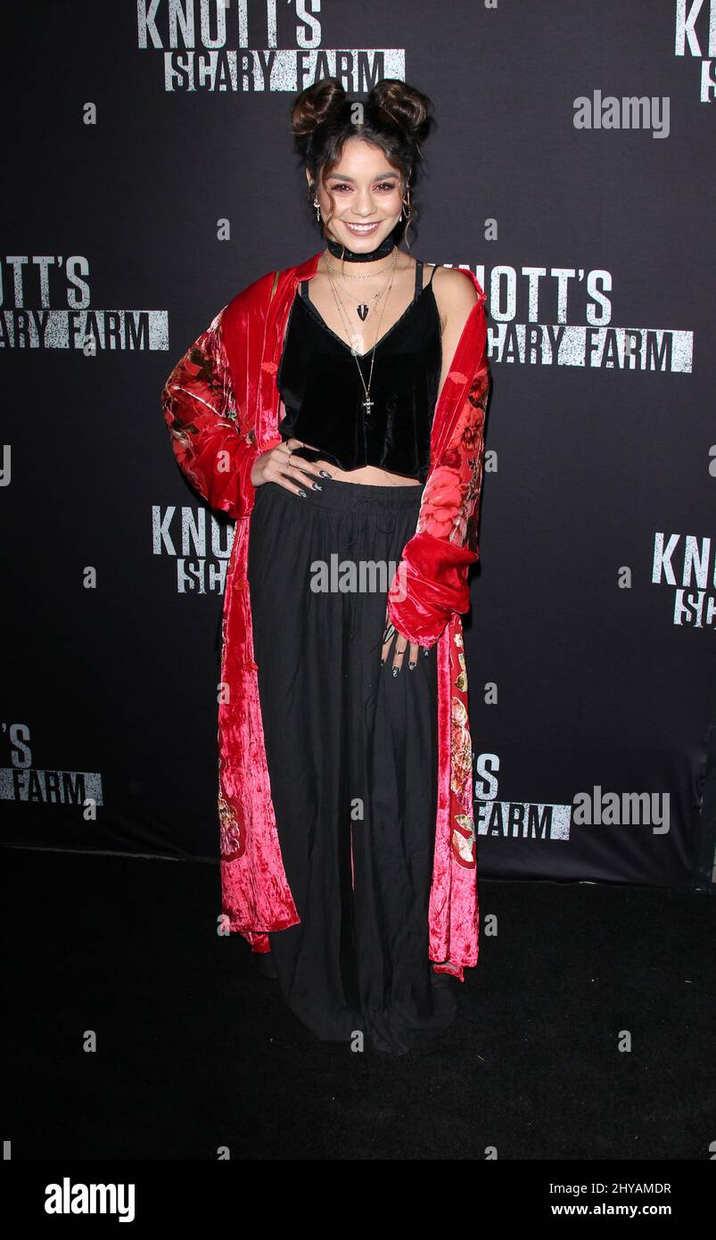 Vanessa Hudgens arriving for Knott's Scary Farm's 2016 Black Carpet ...