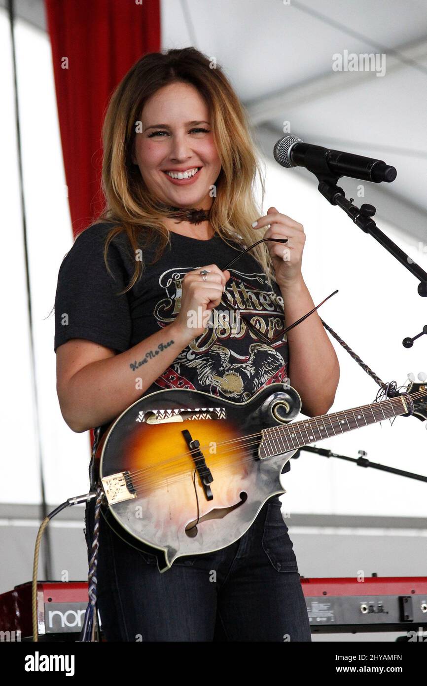 Lucie Silvas performing during the Route 91 Harvest Country Music ...