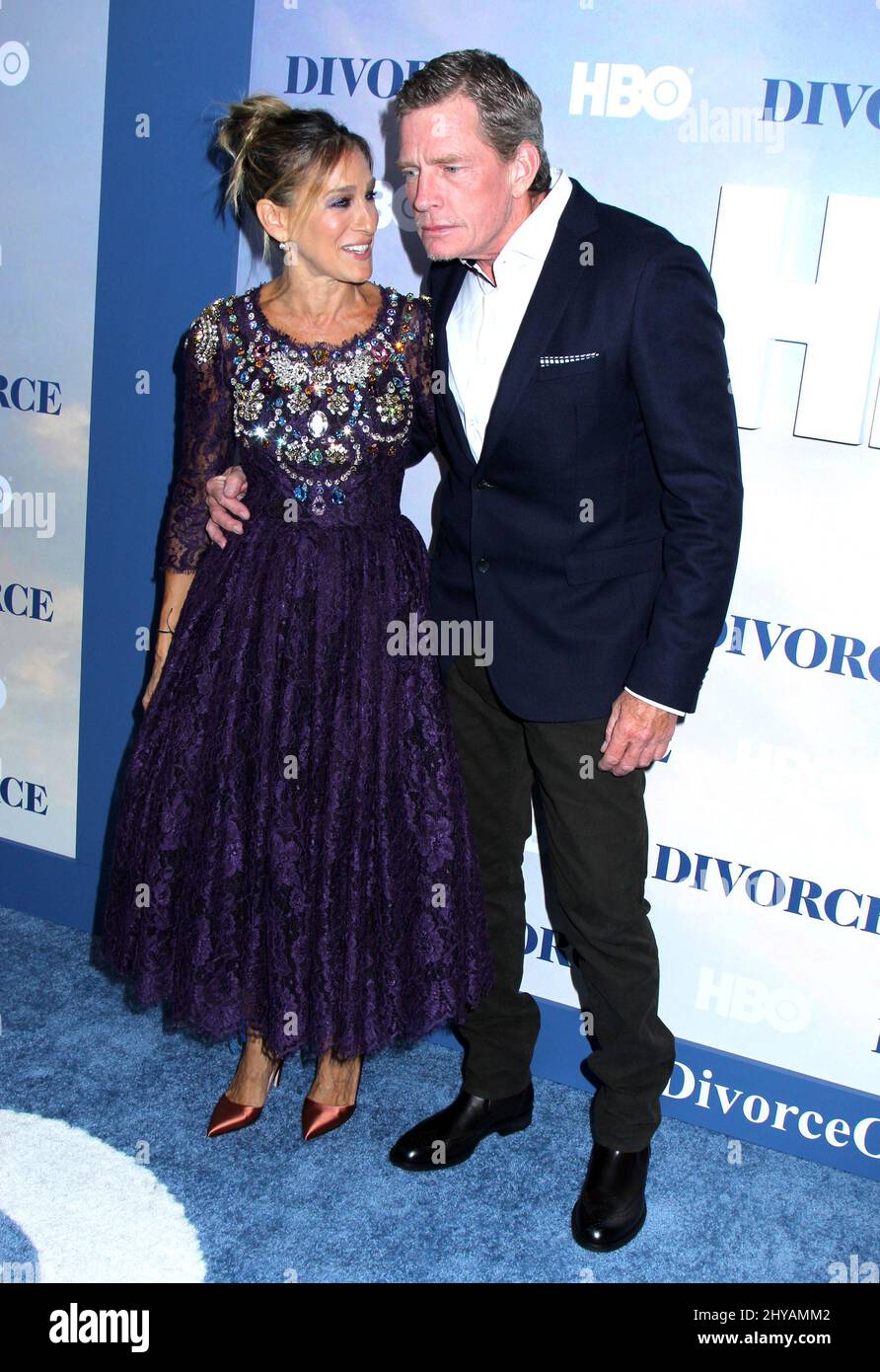 Sarah Jessica Parker & Thomas Haden Church arriving for the 'Divorce ...