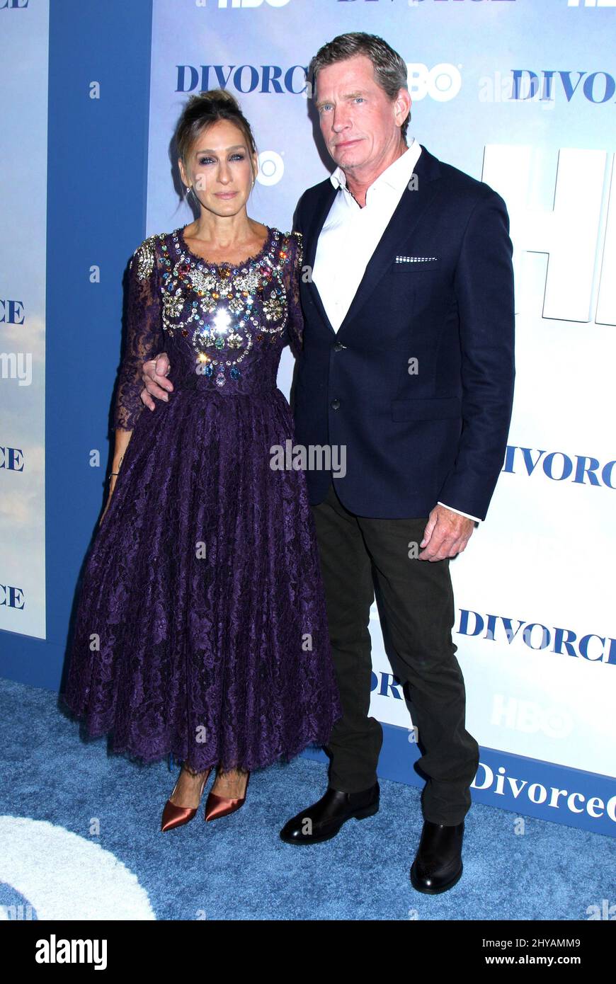 Sarah Jessica Parker & Thomas Haden Church arriving for the 'Divorce ...