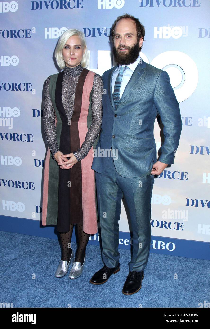 Katja Blichfeld & Ben Sinclair arriving for the 'Divorce' premiere held ...