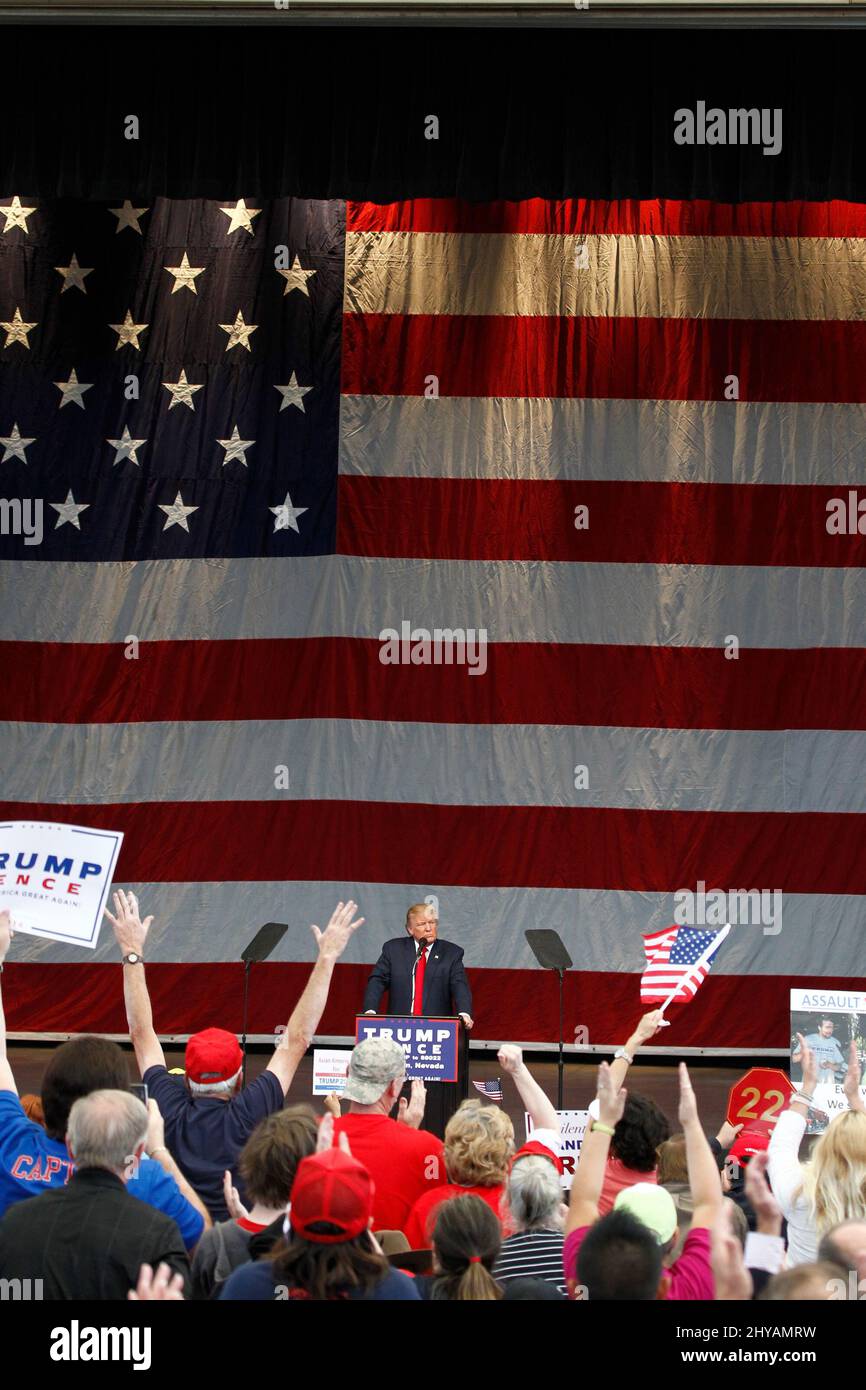 Donald Trump Republican Presidential candidate Donald Trump addresses ...