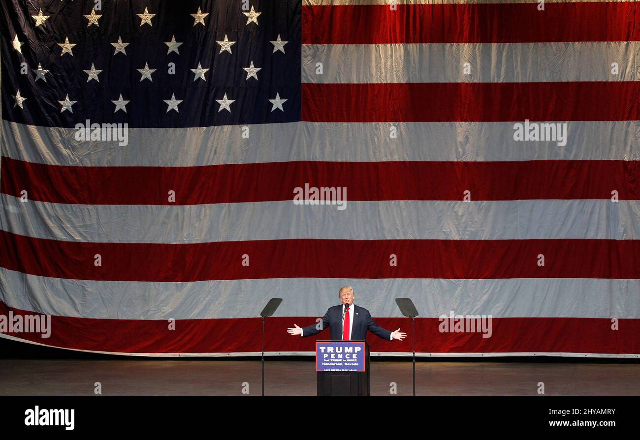 Donald Trump Republican Presidential candidate Donald Trump addresses ...