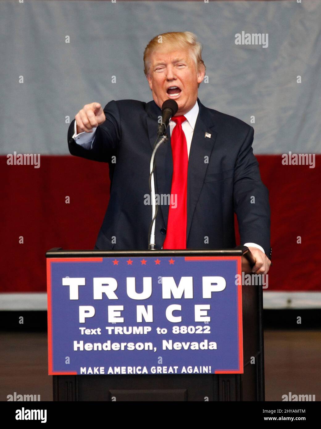 Donald Trump Republican Presidential candidate Donald Trump addresses ...