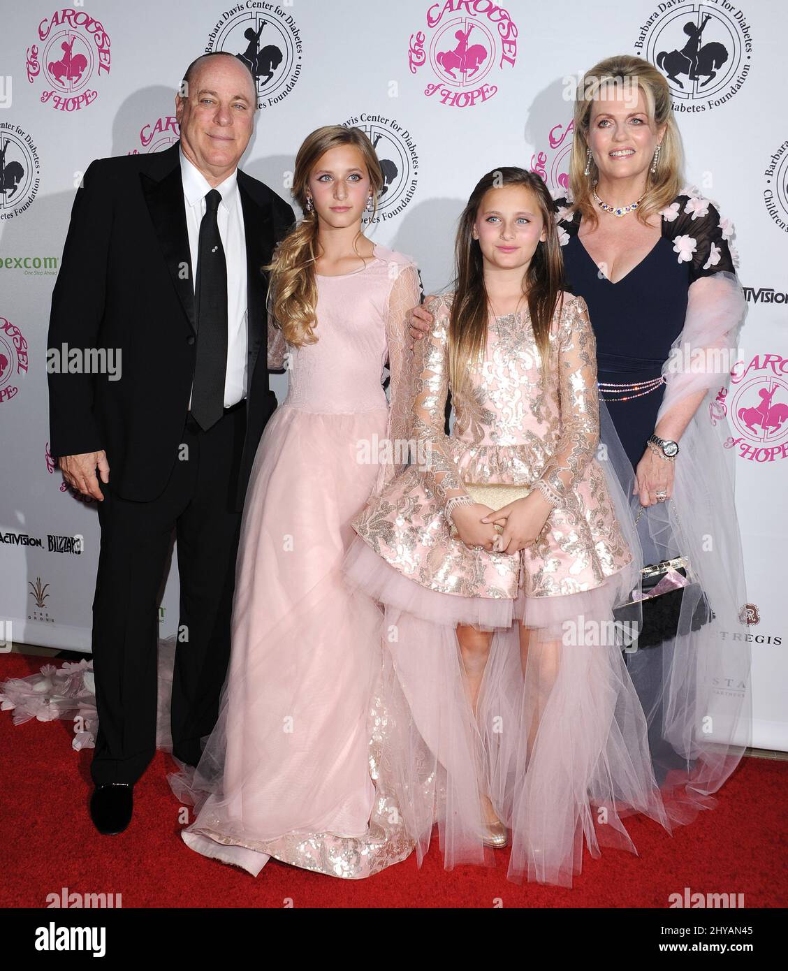 Nancy Davis, Ken Rickel, Mariella Rickel, Isabella Rickel arriving for ...