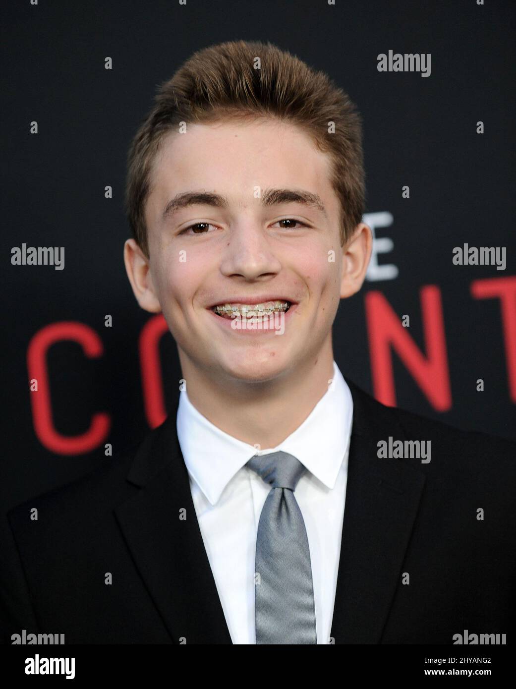Jake Presley attending the world premiere of The Accountant at the ...
