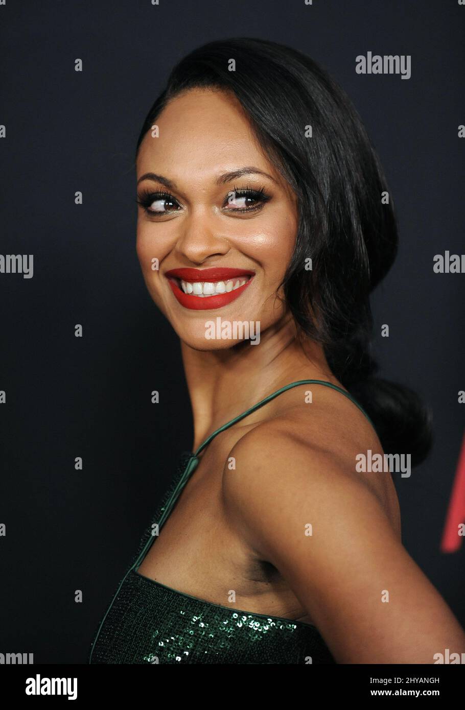 Cynthia Addai-Robinson attending the world premiere of The Accountant ...
