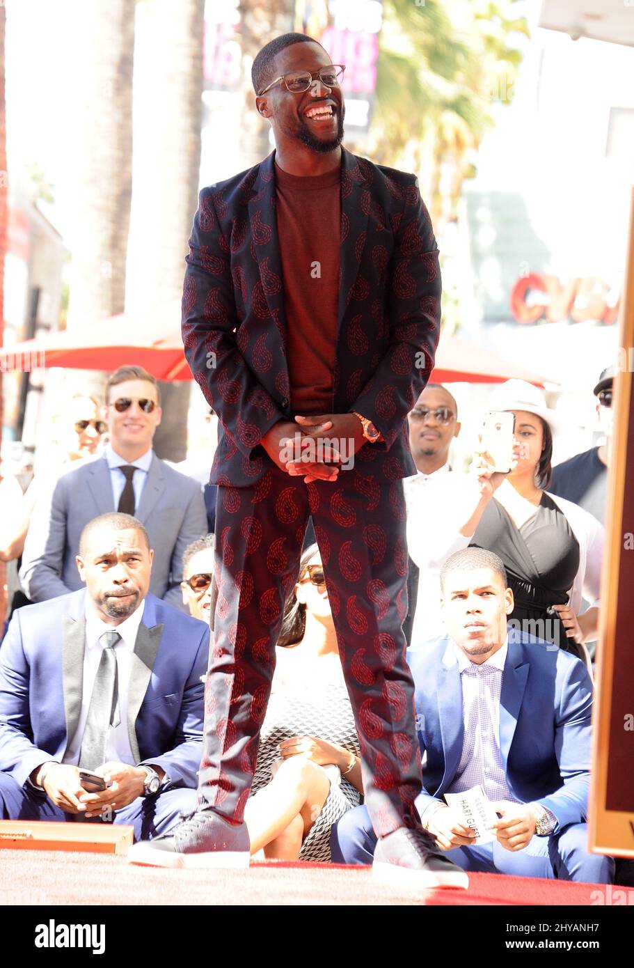 Kevin Hart attending the star ceremony in honour of Kevin Hart, in Los ...