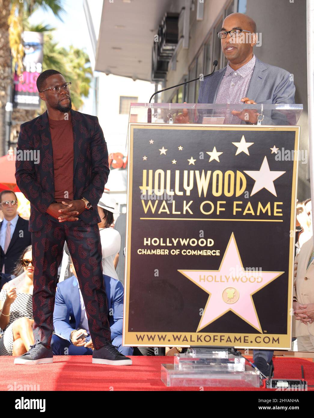 Kevin Hart attending the star ceremony in honour of Kevin Hart, in Los ...