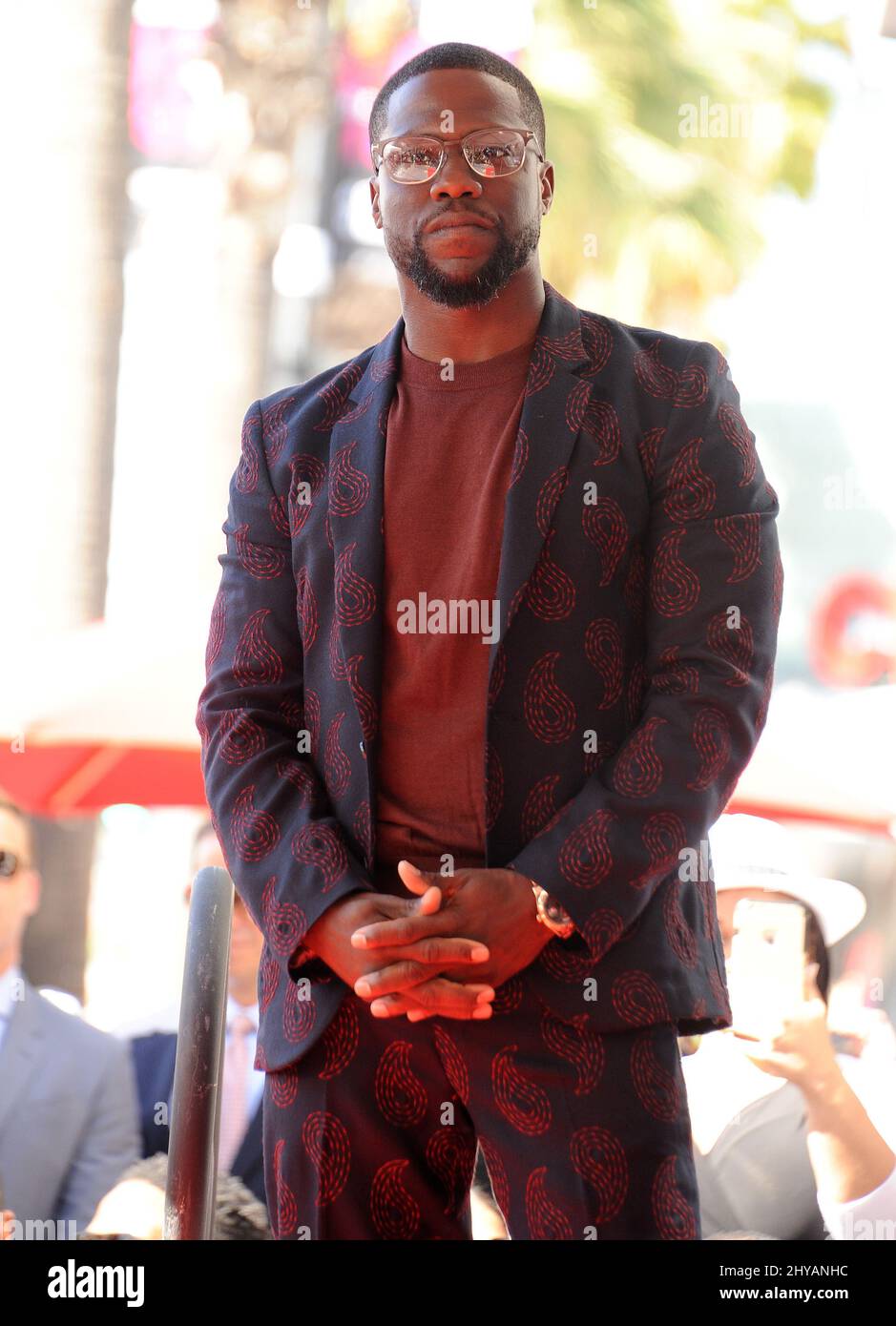 Kevin Hart attending the star ceremony in honour of Kevin Hart, in Los ...