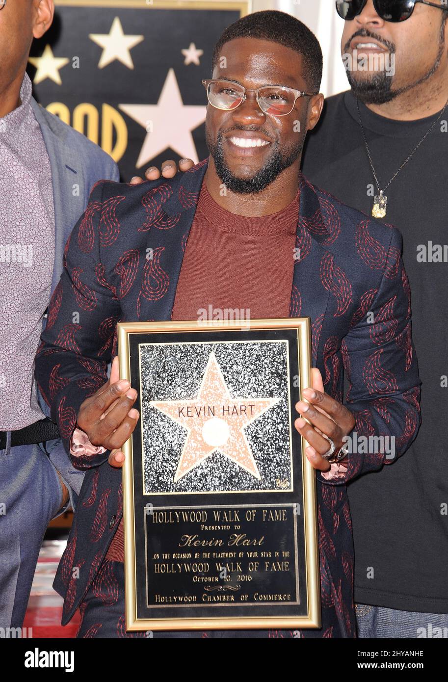 Kevin Hart attending the star ceremony in honour of Kevin Hart, in Los ...